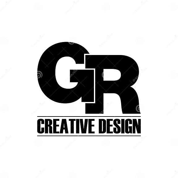 Letter GR Simple Monogram Logo Icon Design. Stock Vector - Illustration ...