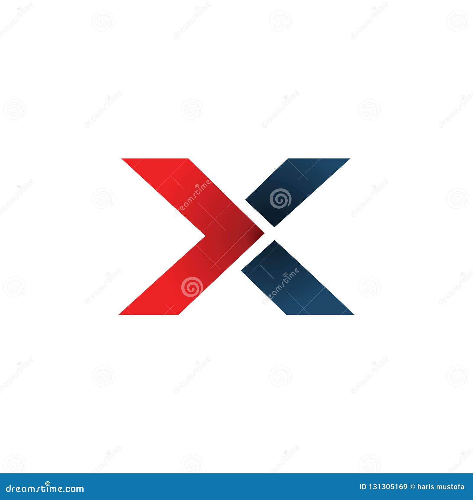 Letter X Graphic Design Template Vector Illustration Stock Vector ...