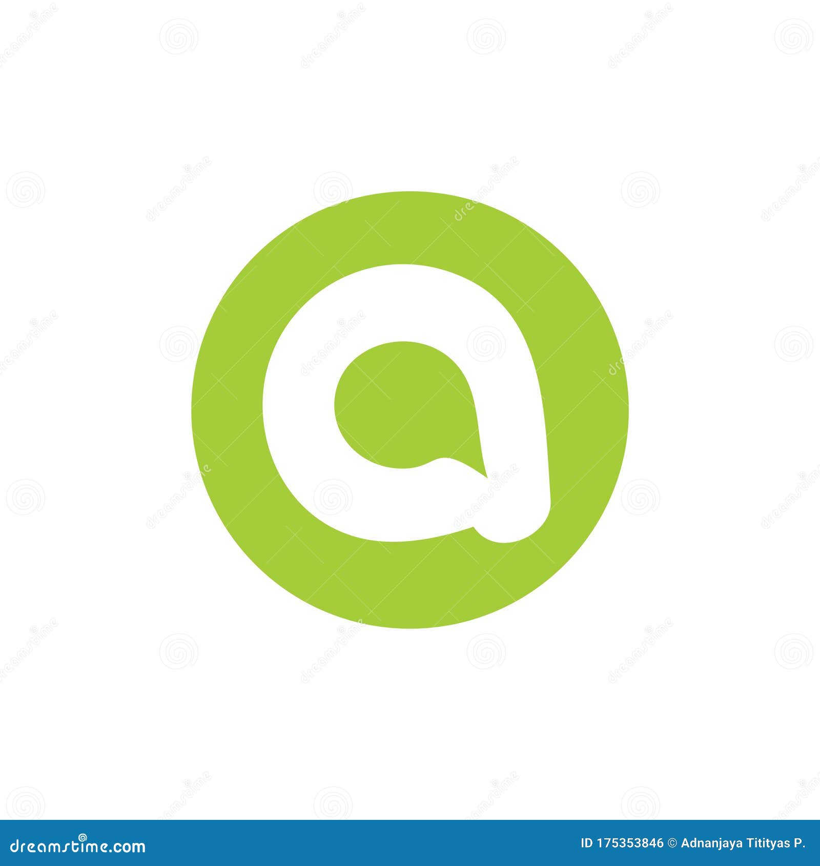 Letter a Green Talk Symbol Logo Vector Stock Vector - Illustration of ...