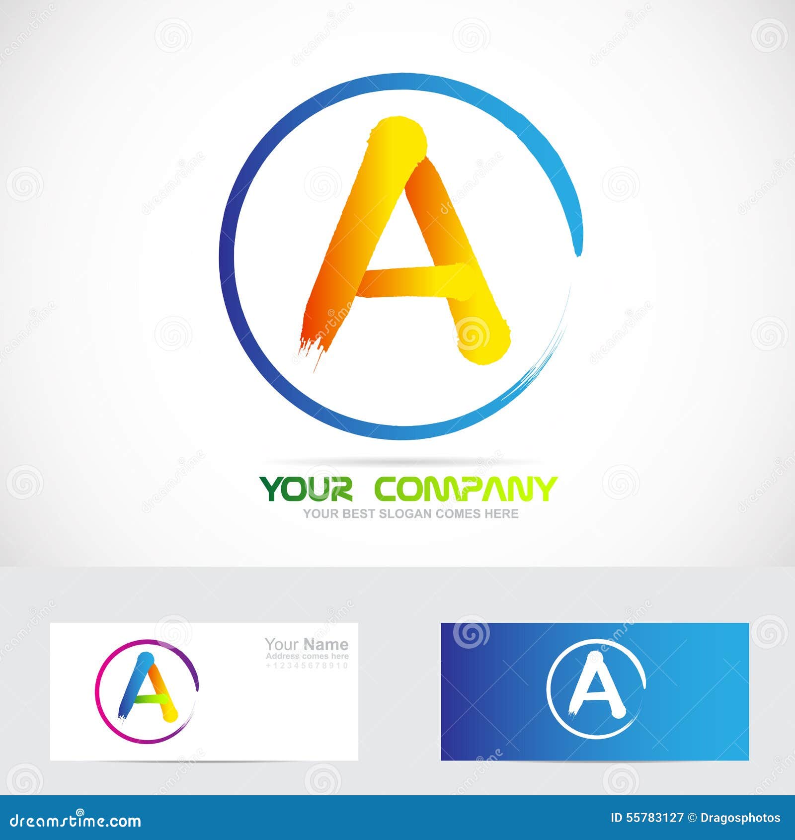 Letter a Grunge Orange Logo Stock Vector - Illustration of logo, orange ...