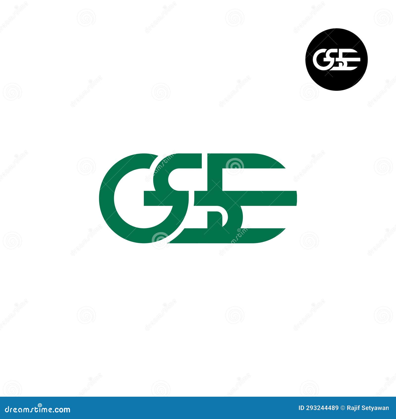Letter GSE Monogram Logo Design Cartoon Vector | CartoonDealer.com ...