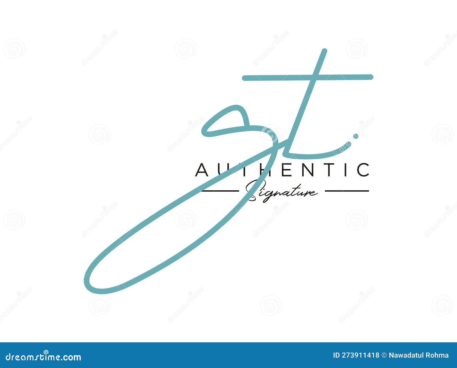 Letter GT Signature Logo Template Vector Stock Vector - Illustration of ...