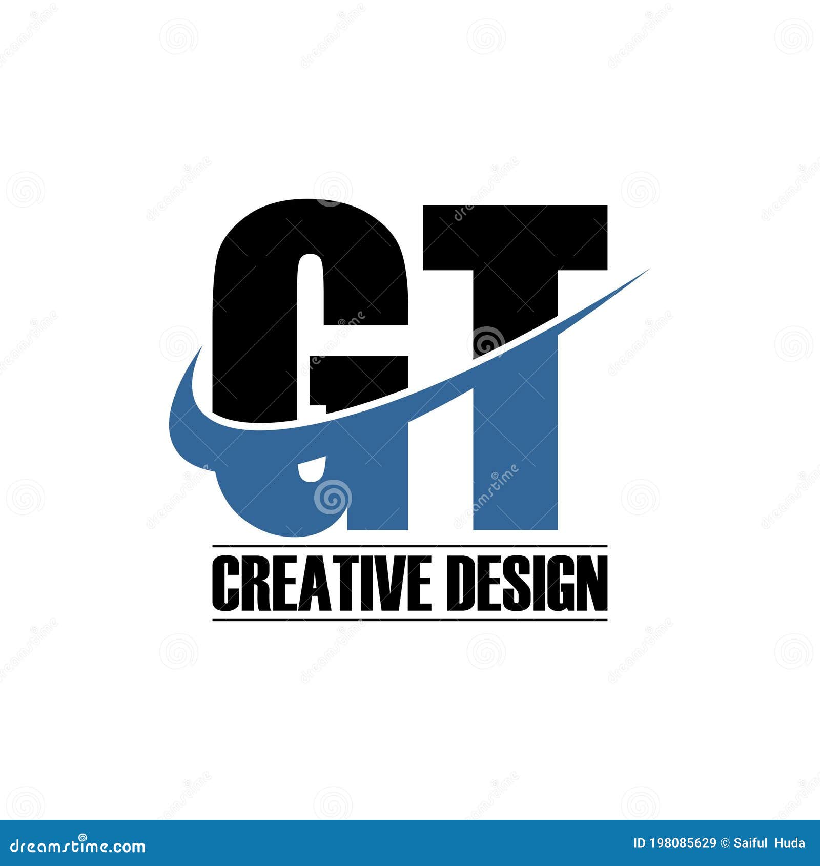 Letter GT Simple Monogram Logo Icon Design. Stock Vector - Illustration ...