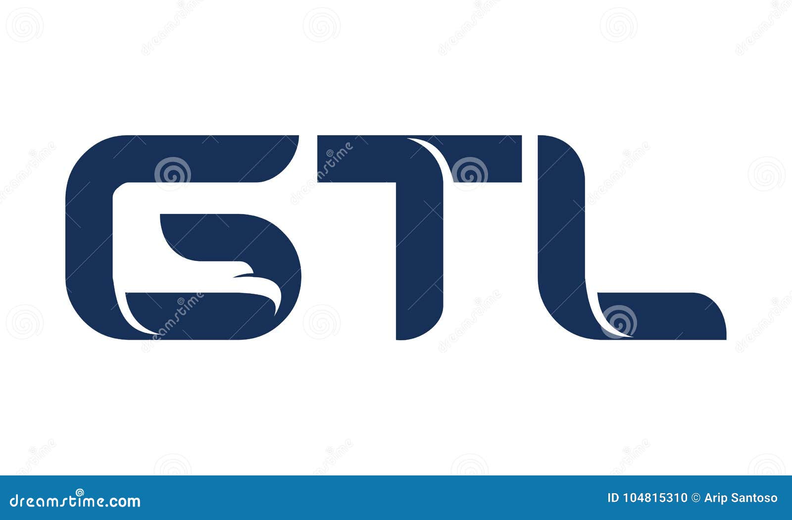 Letter GTL Modern stock vector. Illustration of company - 104815310