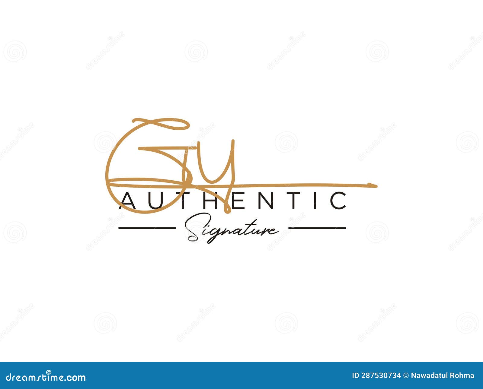 Letter GU Signature Logo Template Vector Stock Vector - Illustration of ...