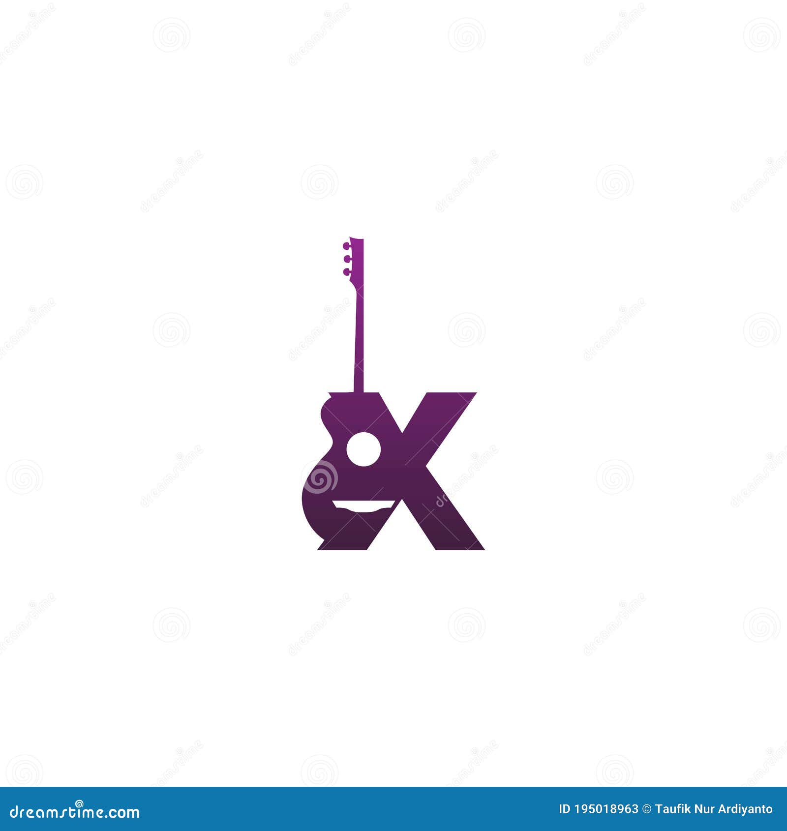 Letter Guitar Text Type Font Typography Logo Design Vector ...