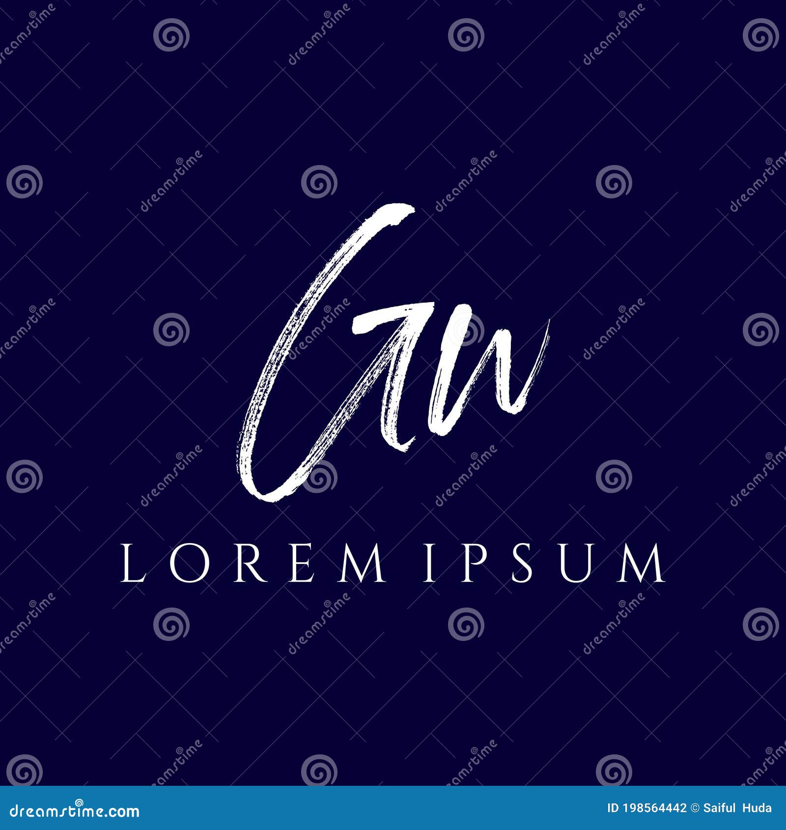 Letter GW Simple Monogram Logo Icon Design. Stock Vector - Illustration ...