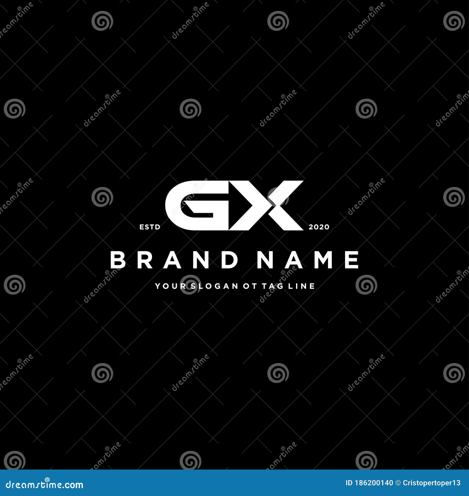 Letter GX Logo Design Vector Stock Vector - Illustration of branding ...