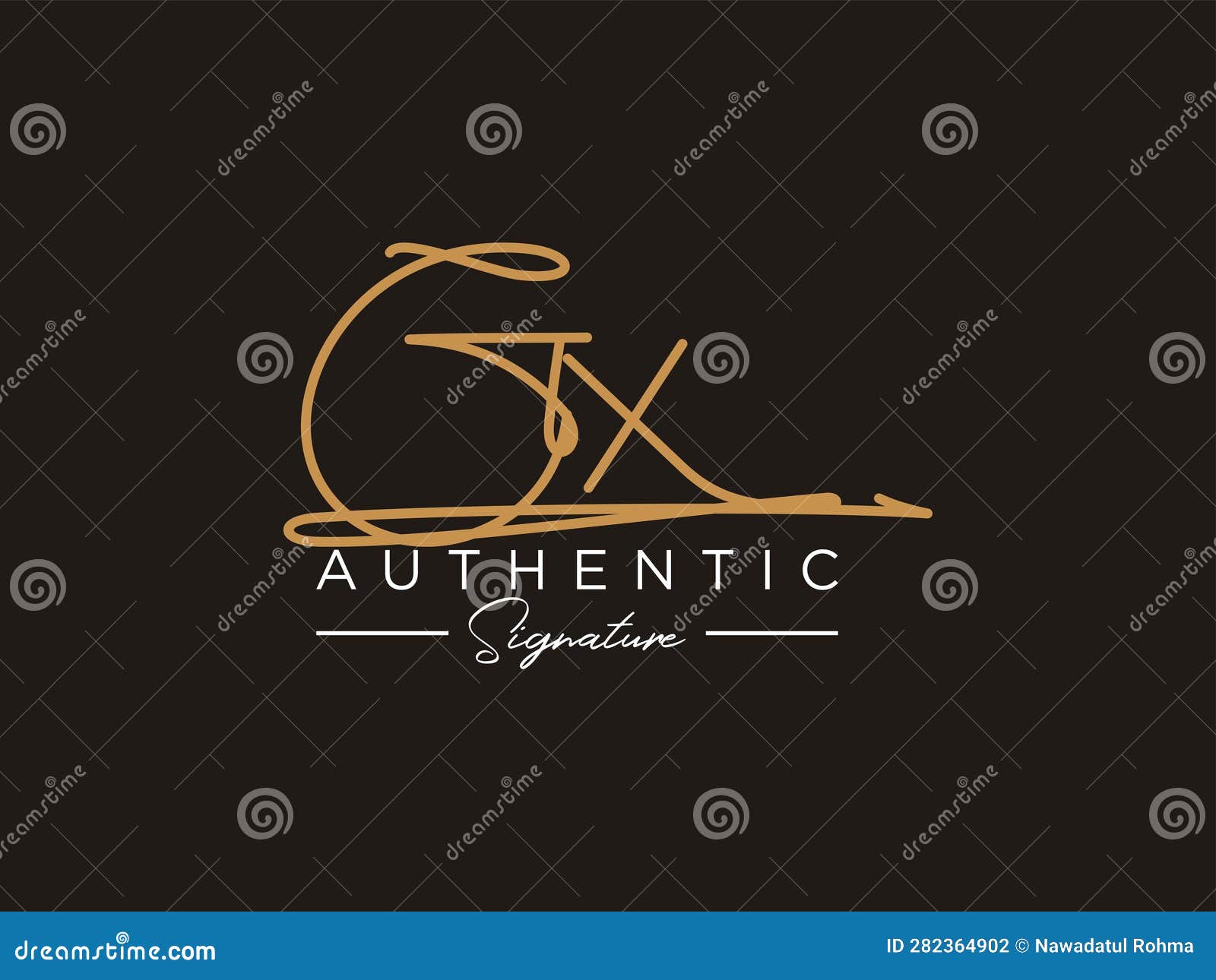 Letter GX Signature Logo Template Vector Stock Vector - Illustration of ...