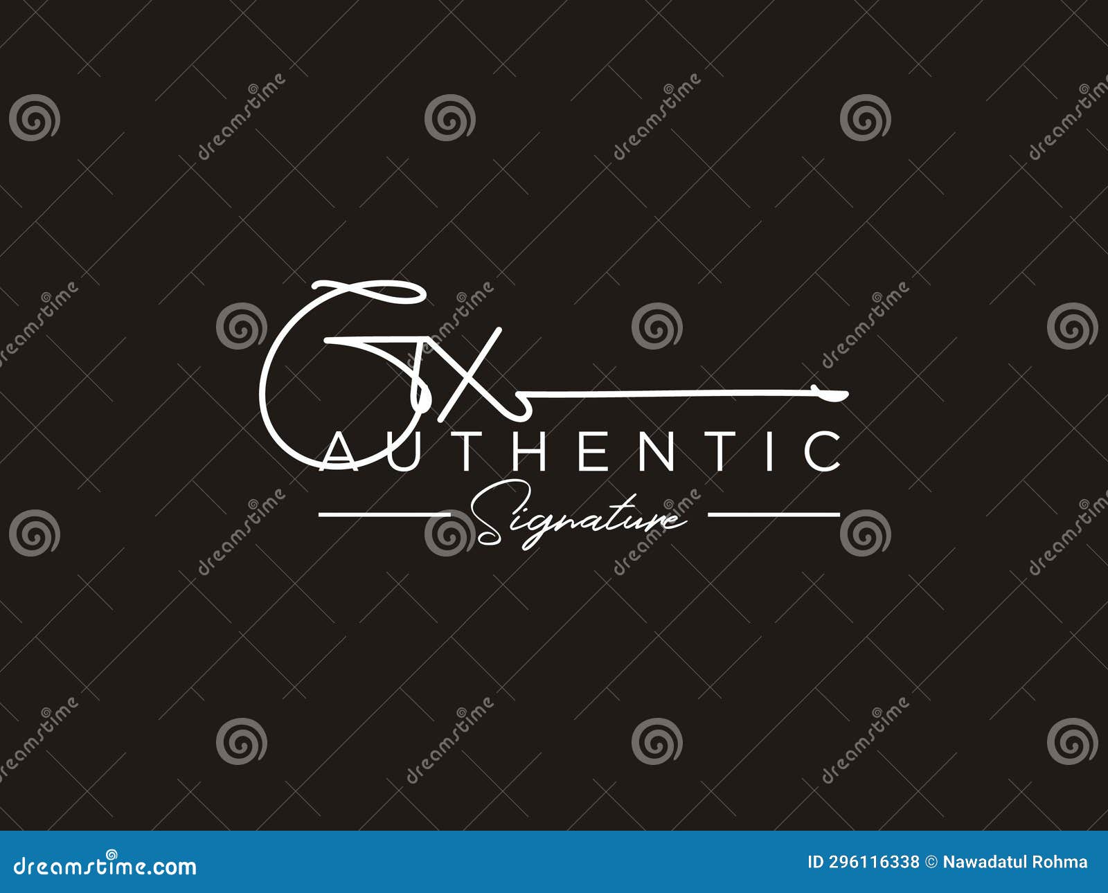 Letter GX Signature Logo Template Vector Stock Vector - Illustration of ...
