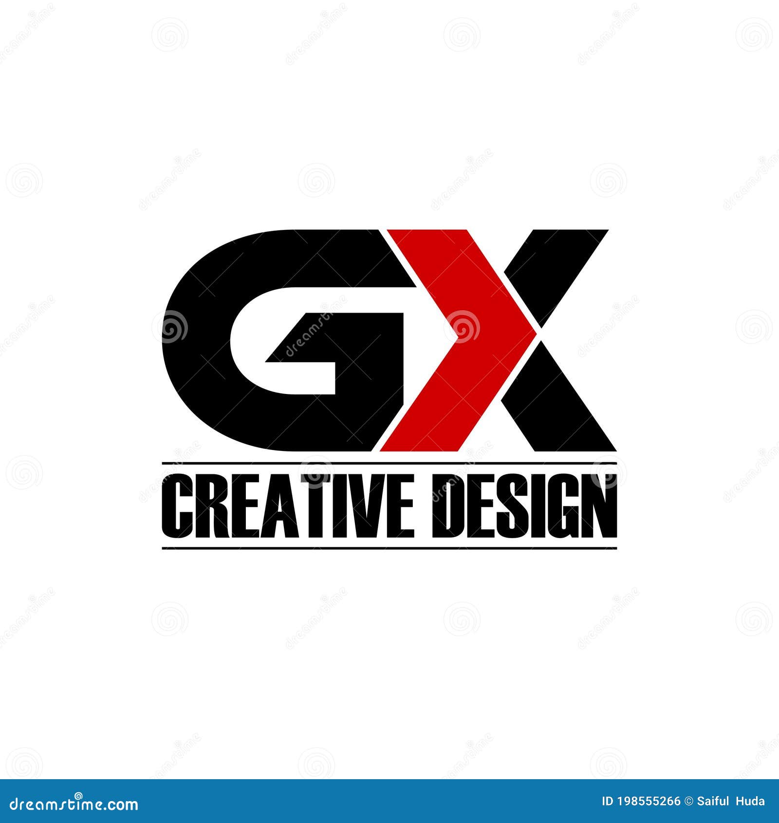 Letter GX Simple Monogram Logo Icon Design. Stock Vector - Illustration ...