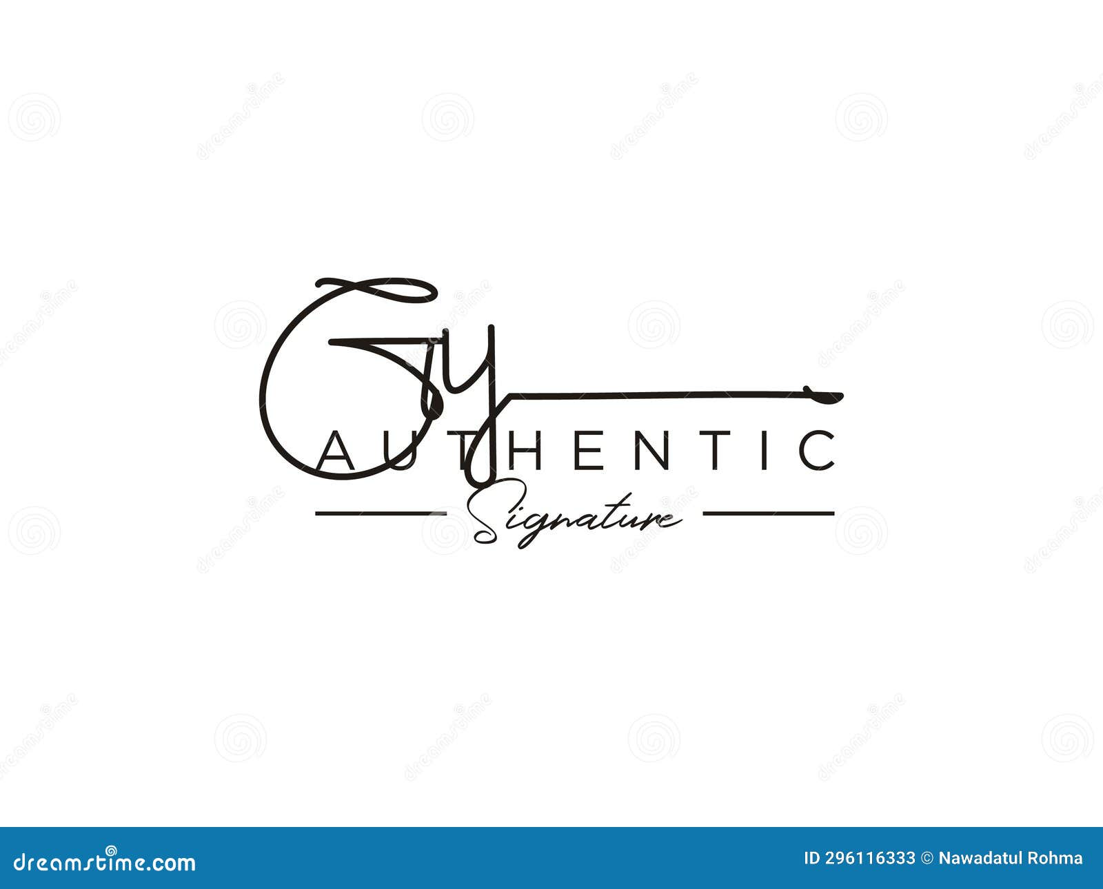 Letter GY Signature Logo Template Vector Stock Vector - Illustration of ...