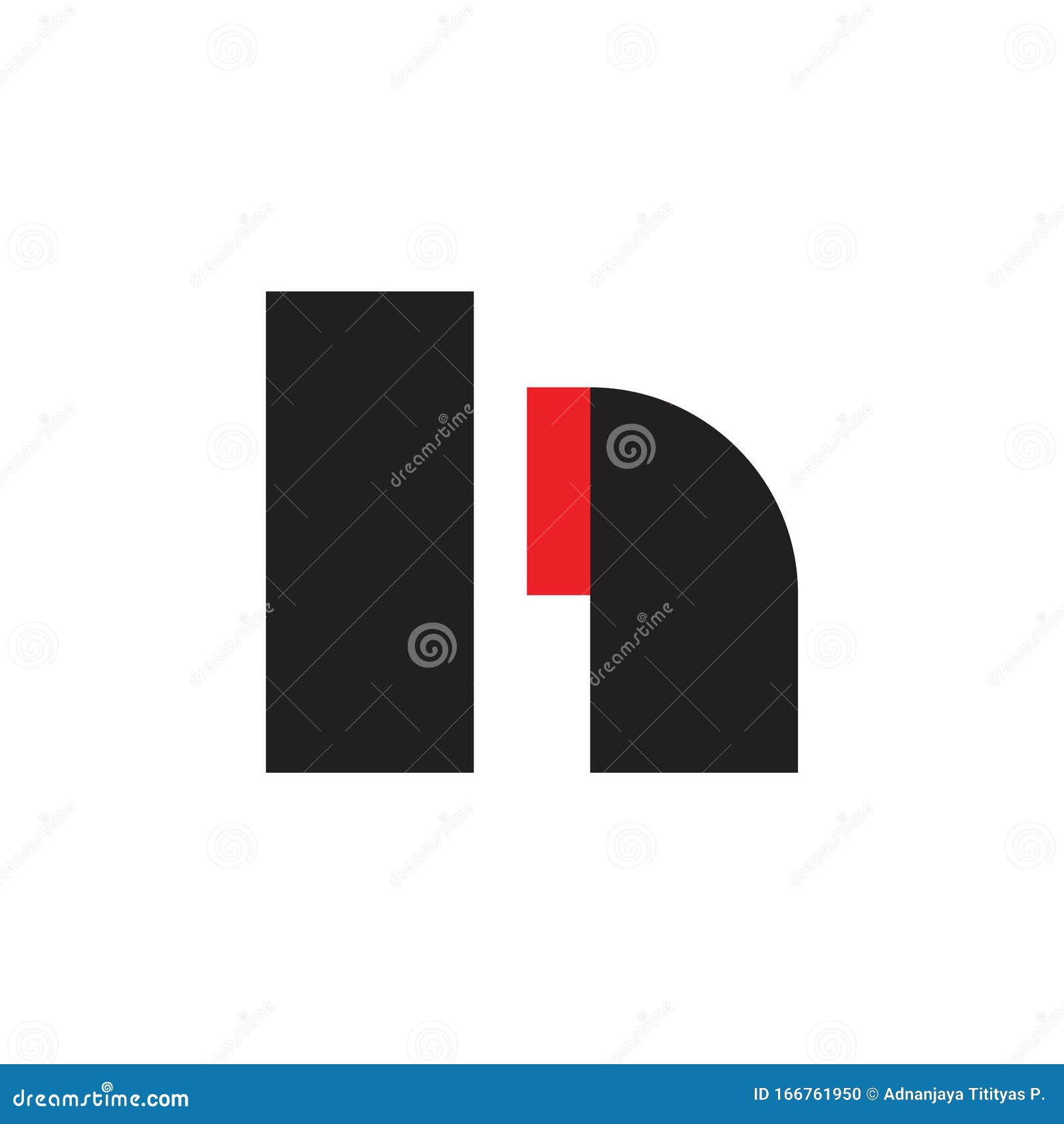 Letter H Abstract Simple Logo Vector Stock Vector - Illustration of ...