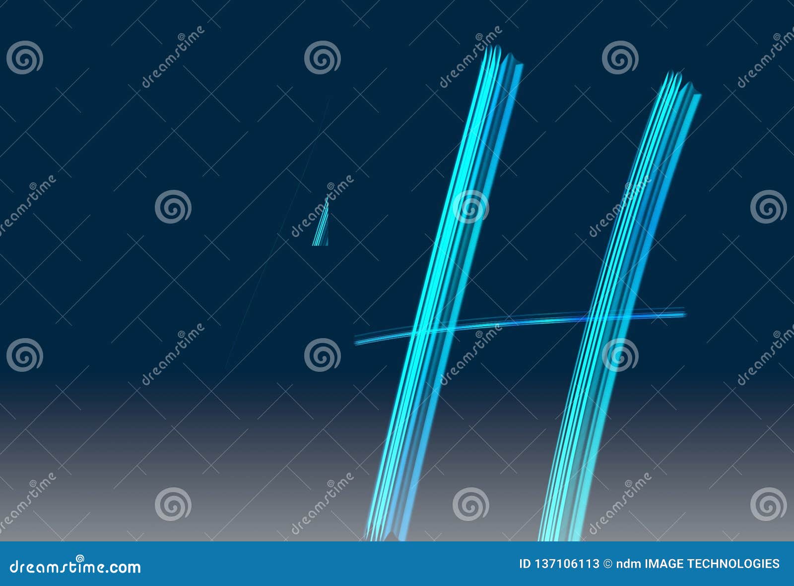 Letter H in Black Background Stock Illustration - Illustration of ...