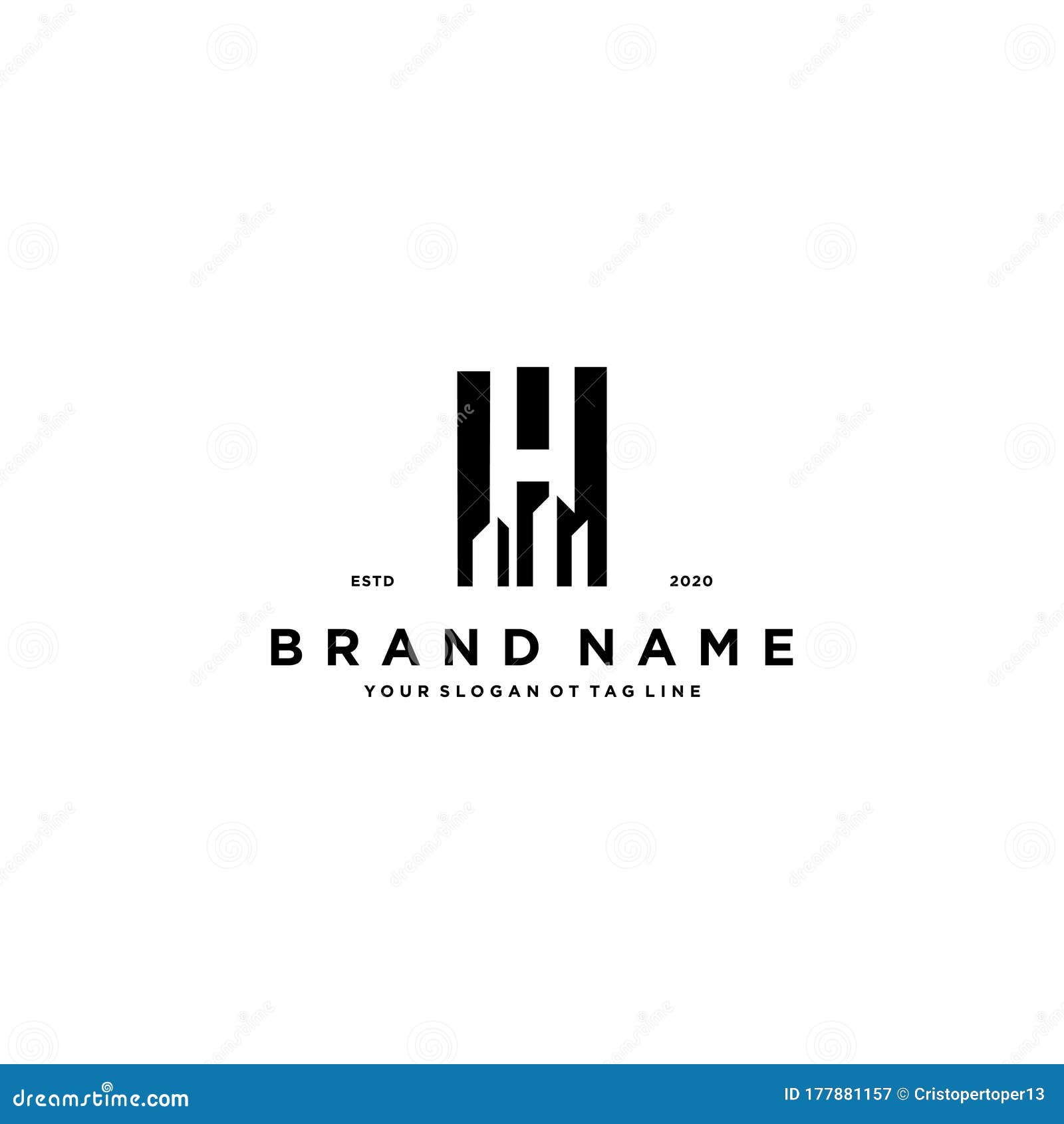 Letter H and Build Logo Design Vector Stock Vector - Illustration of ...