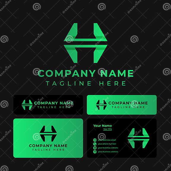 Letter H Code Logo stock illustration. Illustration of software - 263293672