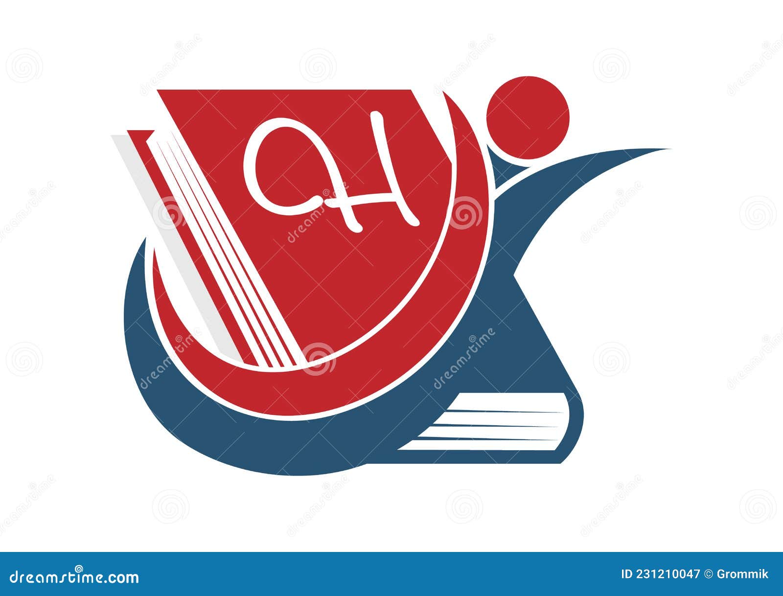 Letter H on the Cover of the Book Stock Vector - Illustration of ...