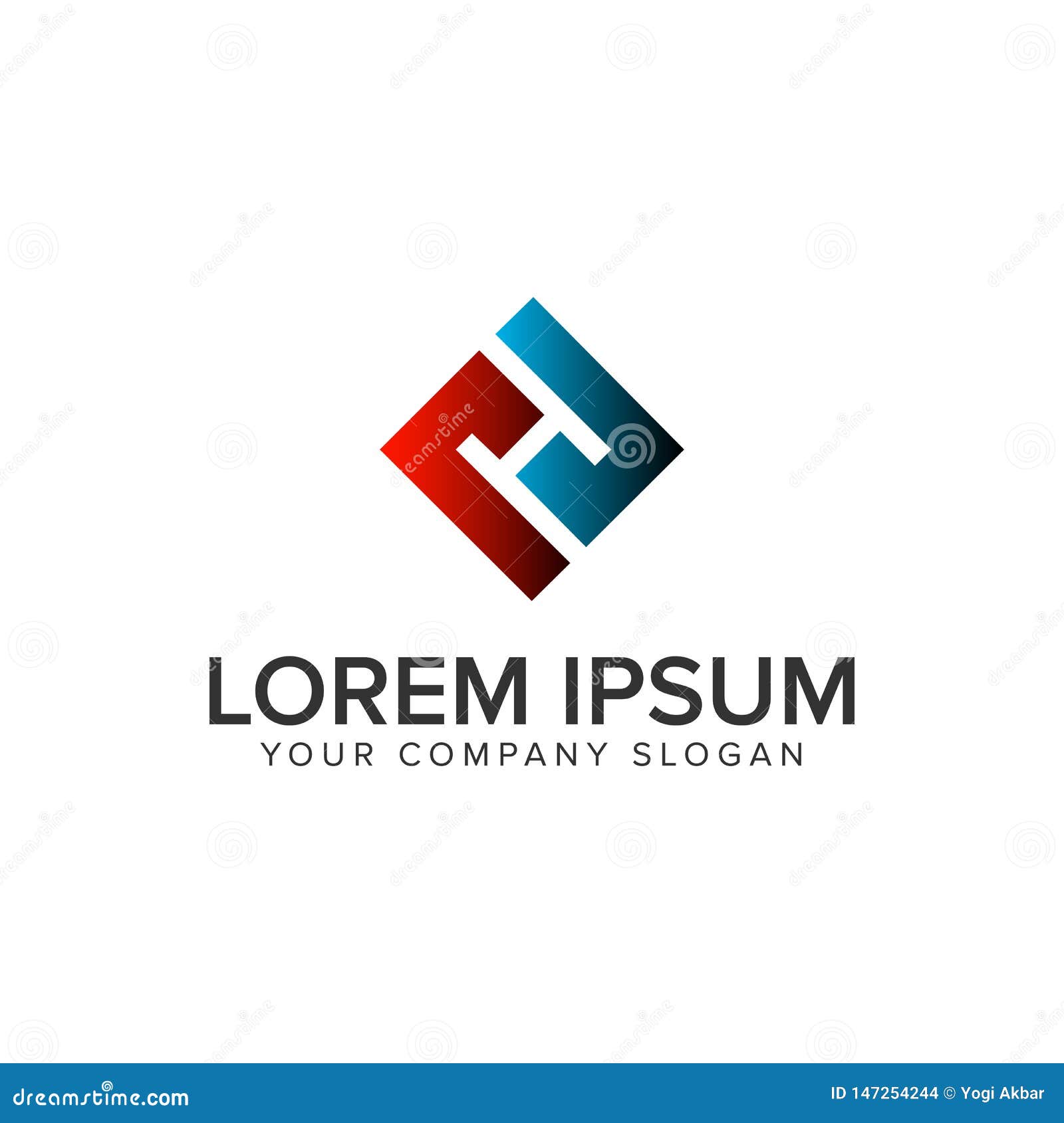 Letter H Creative Unique Logo Design Concept Template. Fully Editable ...