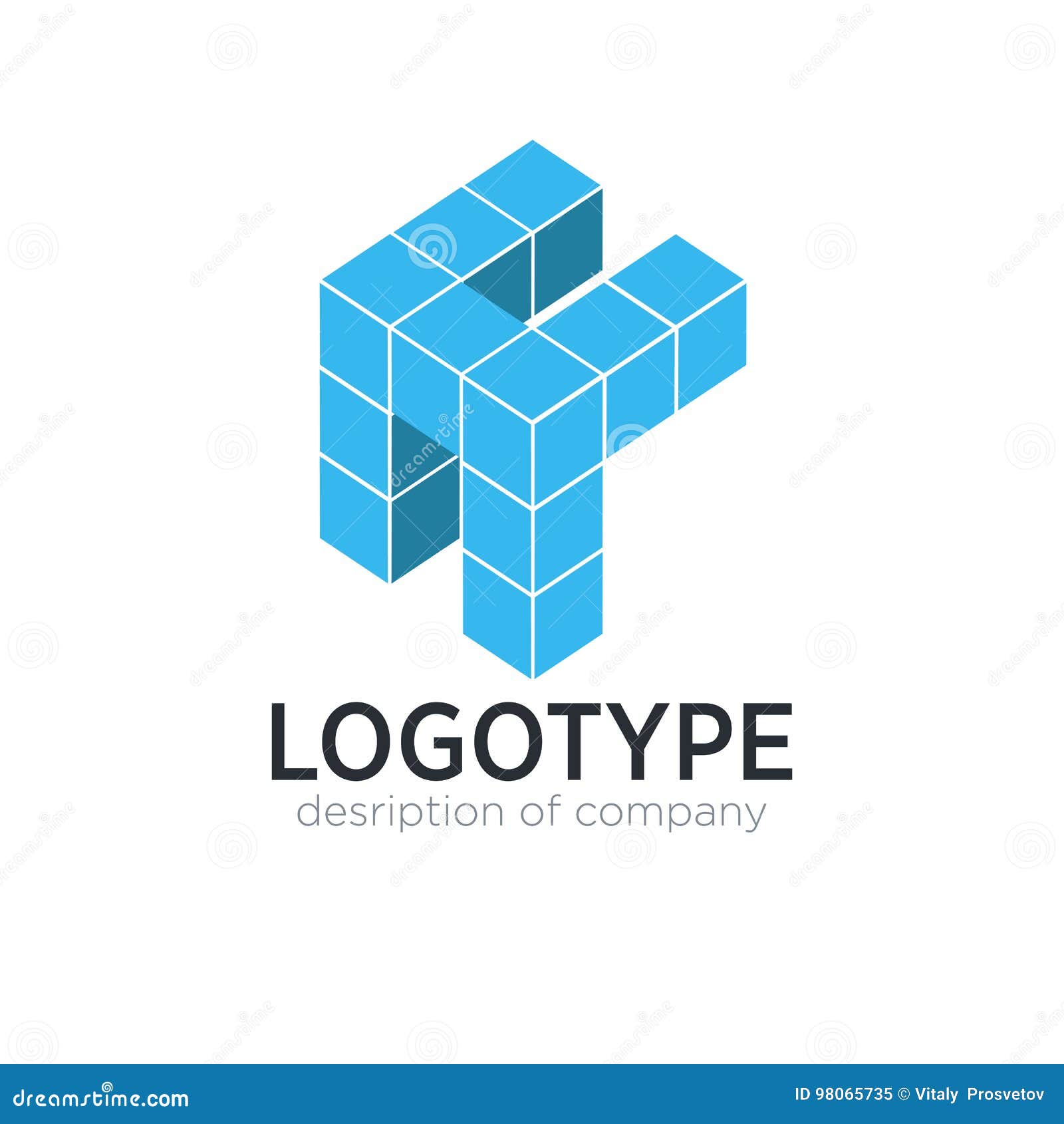 Letter H Cube Figure Logo Icon Design Template Elements Stock Vector ...