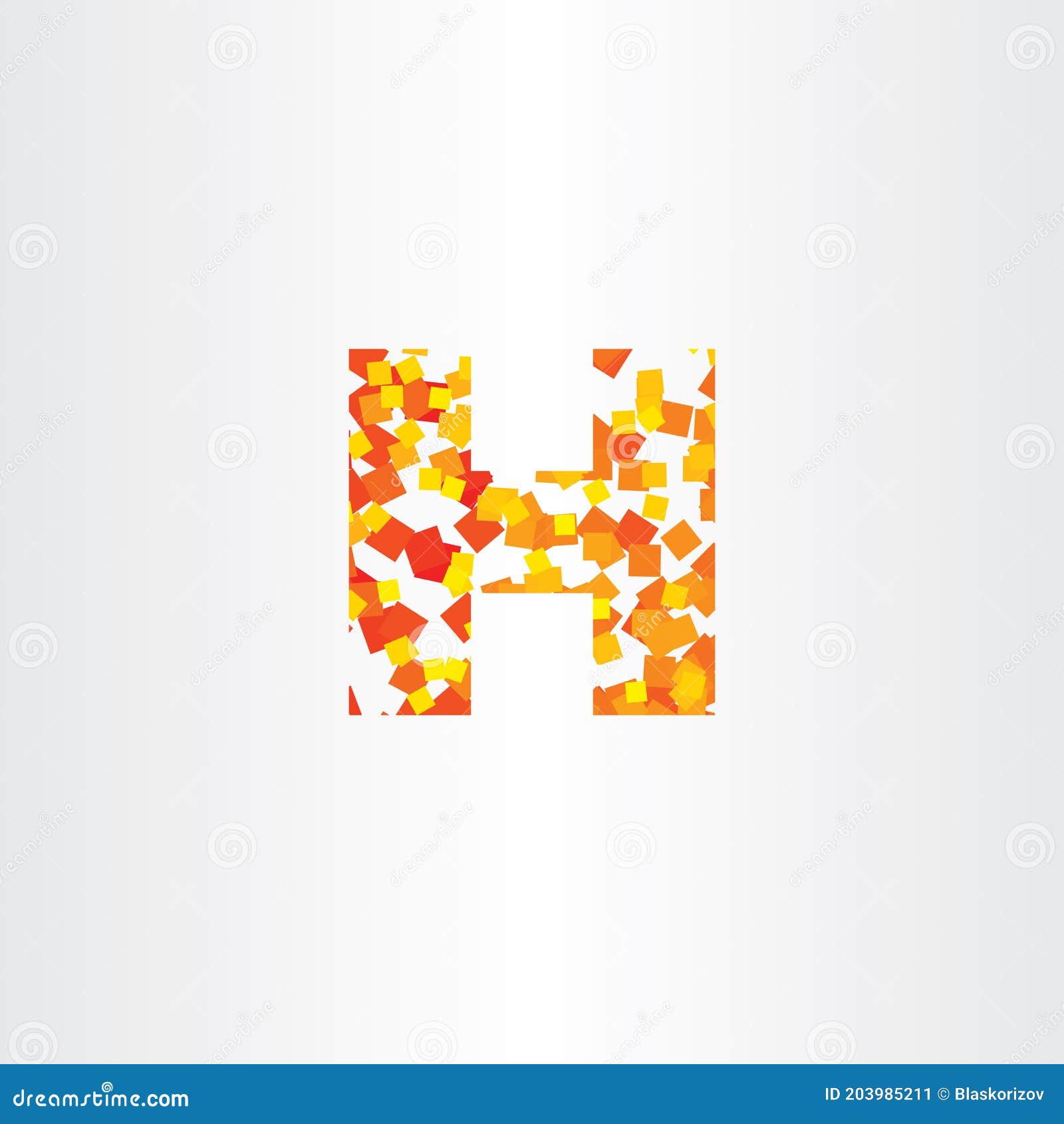 Letter H Design Element Vector Symbol Icon Illustration Stock Vector ...