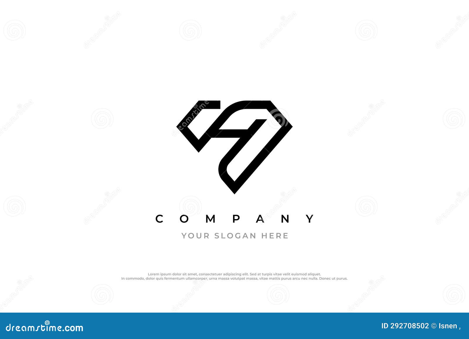 Letter H Diamond Logo Design Stock Illustration - Illustration of shape ...
