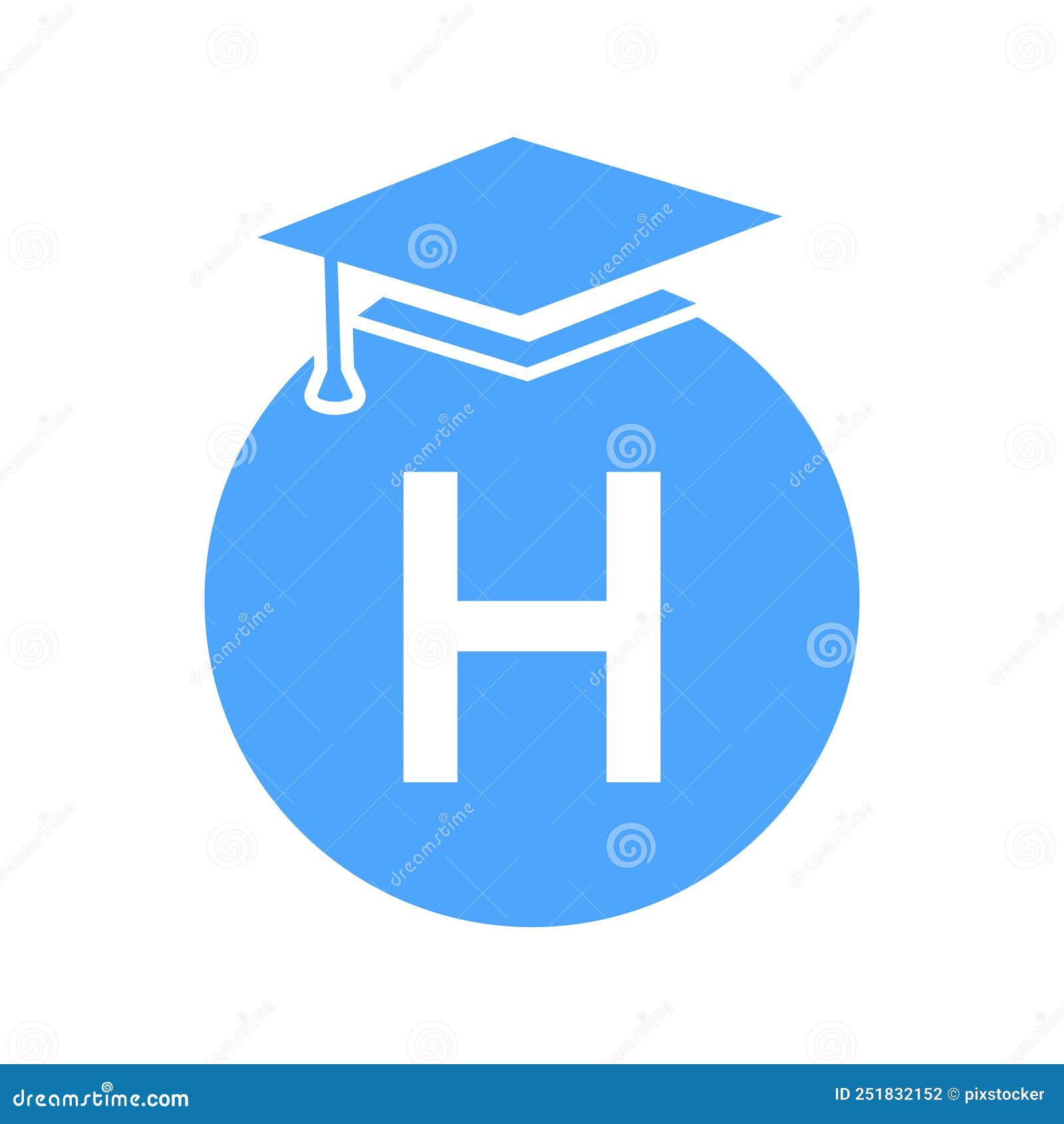 Letter H Education Logo Template. Education Logotype Concept with ...