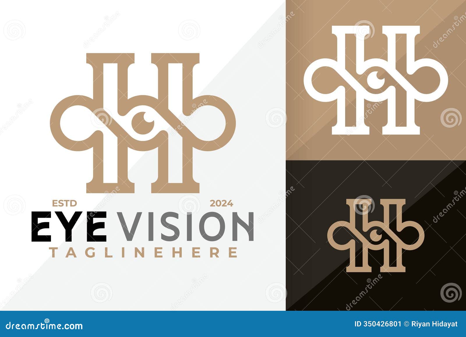 Letter I Eye Vision Logo Design Inspiration Royalty-Free Stock ...
