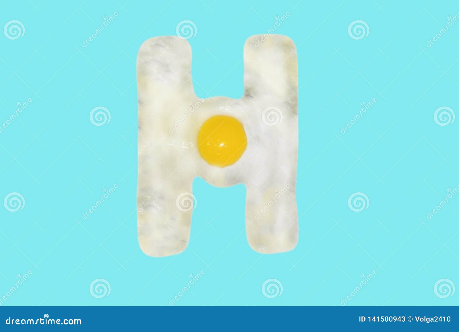 The Letter H from a Fried Egg Stock Image - Image of abstract, alphabet ...