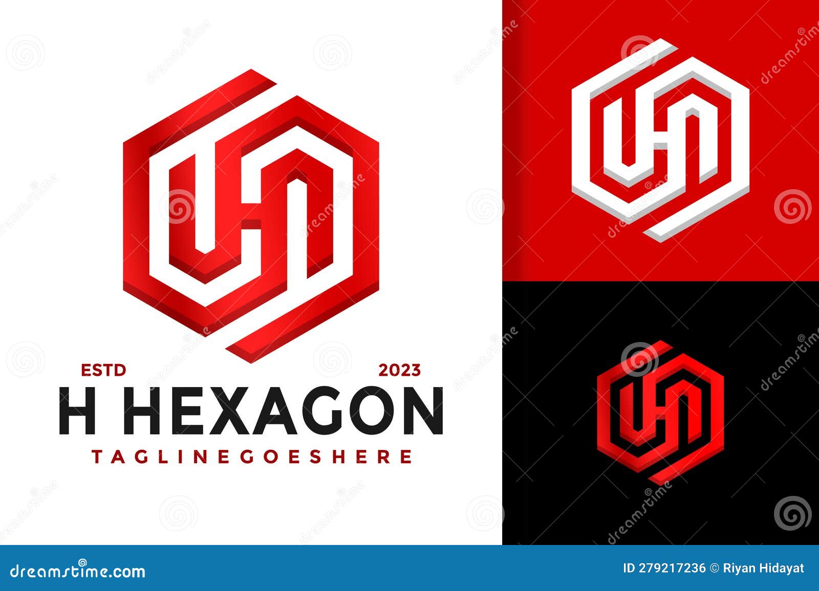 Letter H Hexagon Logo Vector Icon Illustration Stock Vector - Illustration of branding, hexagon ...
