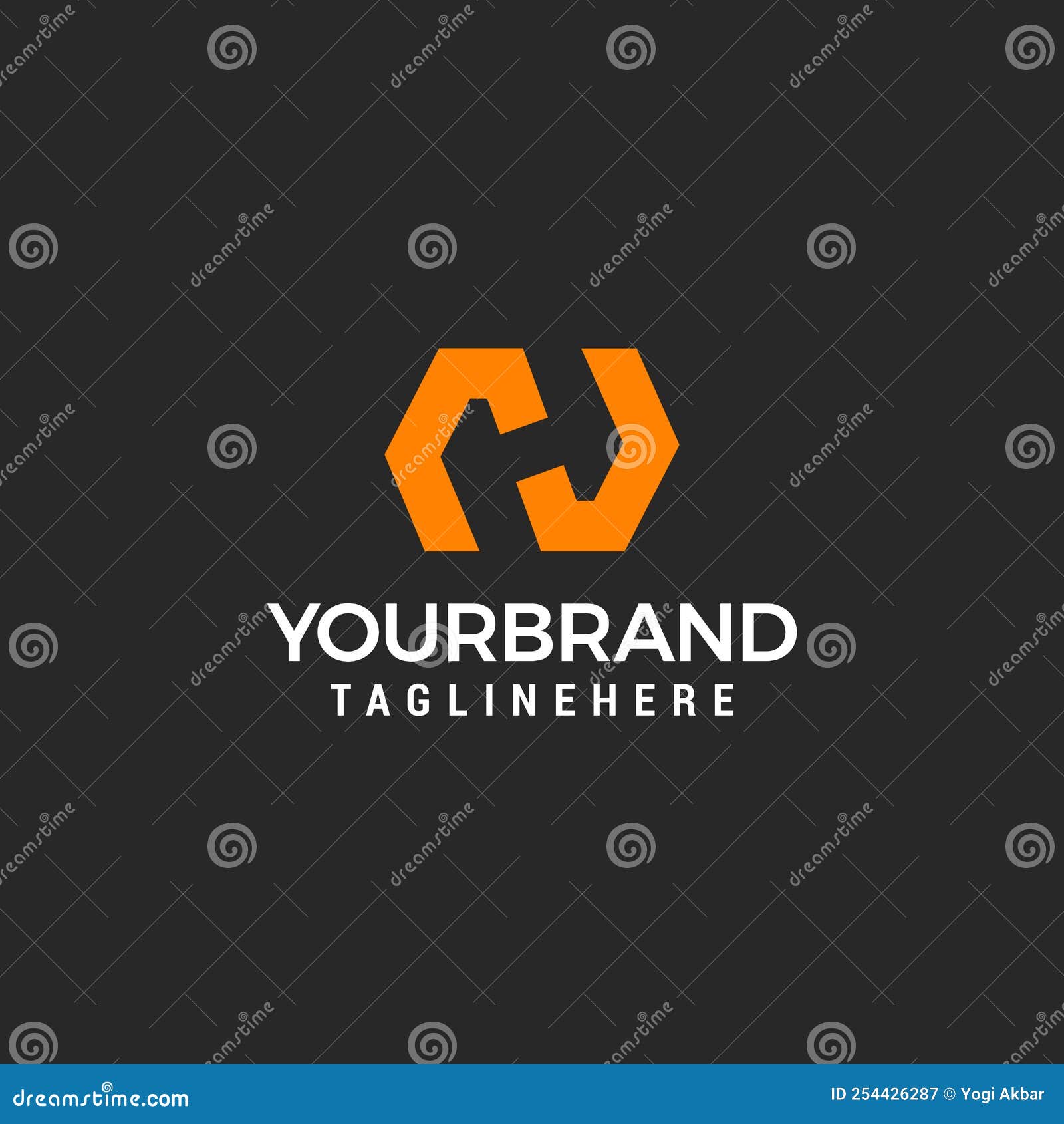 Letter H Hexagonal Technology Initial Logo Design Hexagon Monogram ...