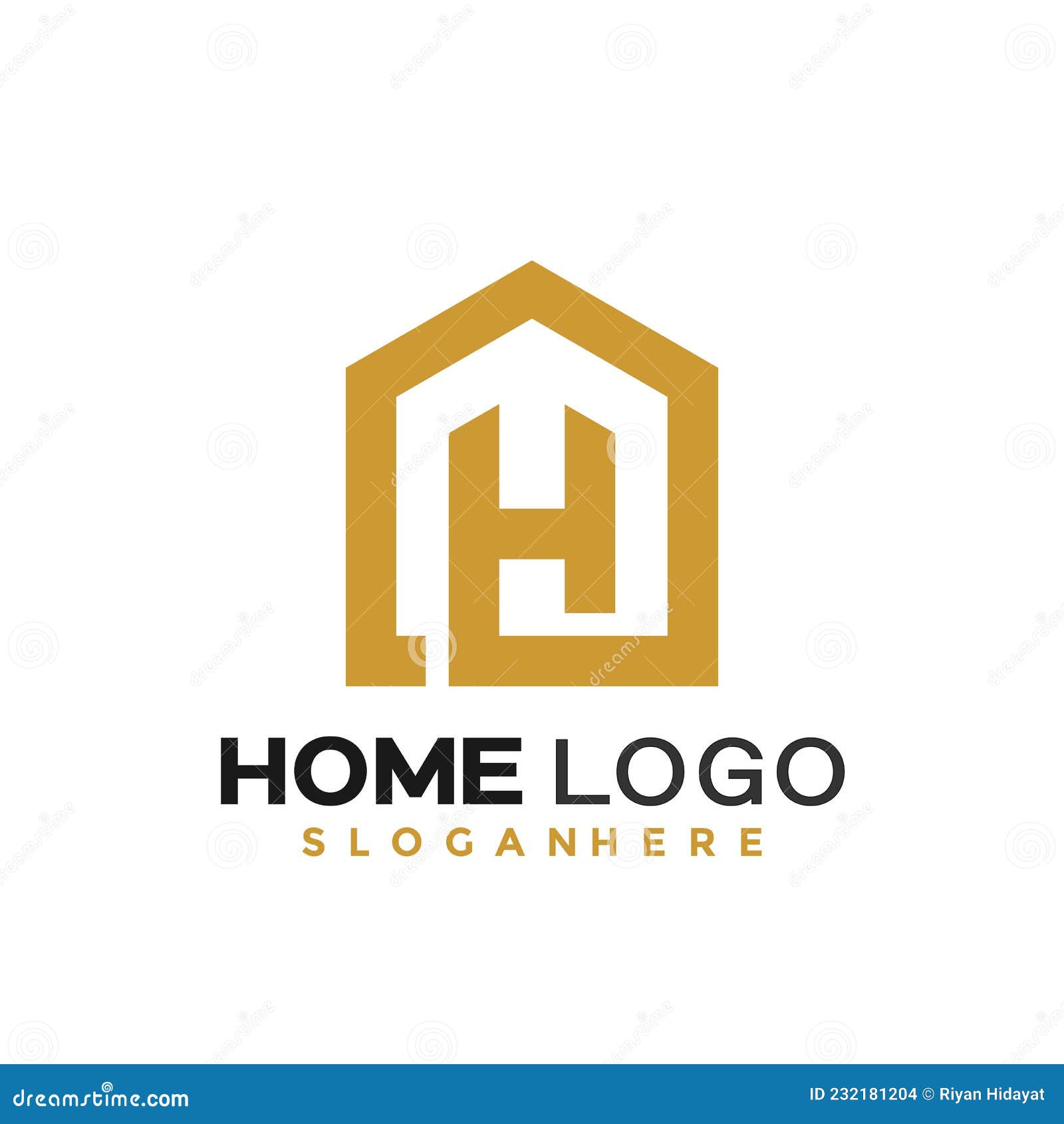Letter H Home Logo and Icon Design Vector Concept for Template Stock ...