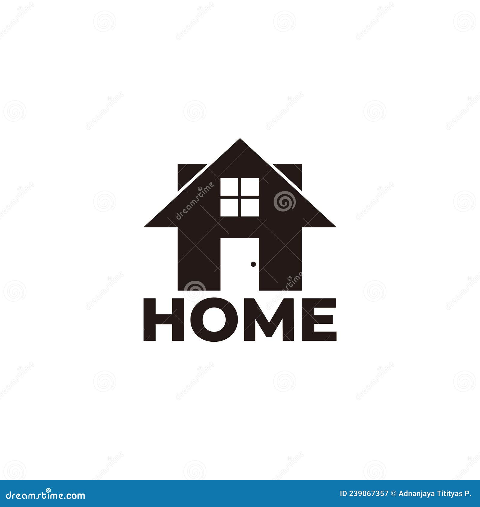 Letter H Home Silhouette Simple Geometric Logo Vector Stock Vector ...