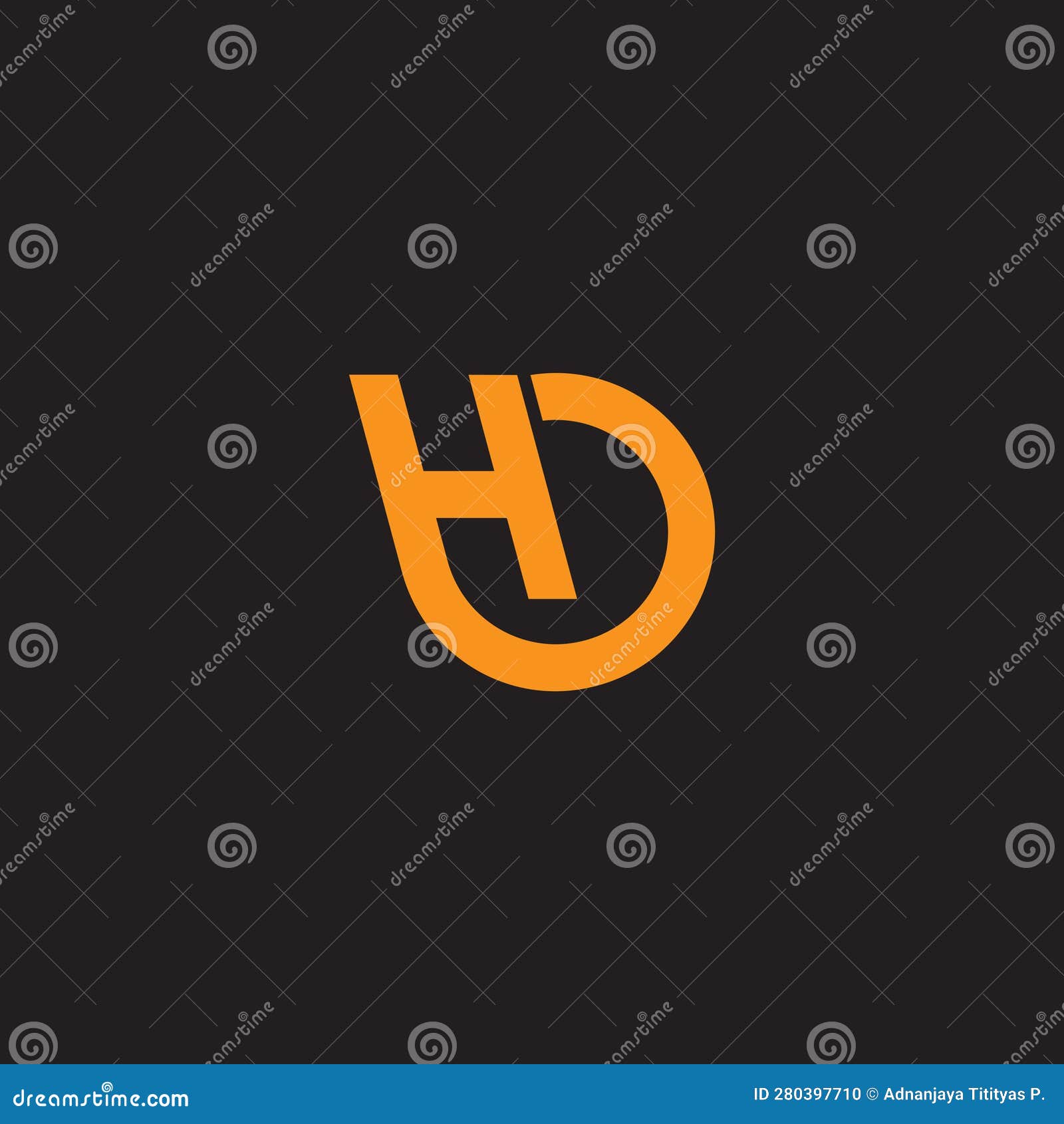 Letter H Hour Clock Loop Circle Logo Vector Stock Vector - Illustration ...