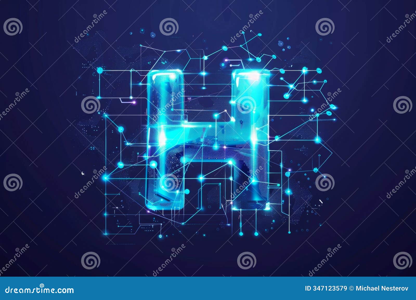 Letter H, Hydrogen Eco Fuel Concept Stock Image - Image of sustainable ...