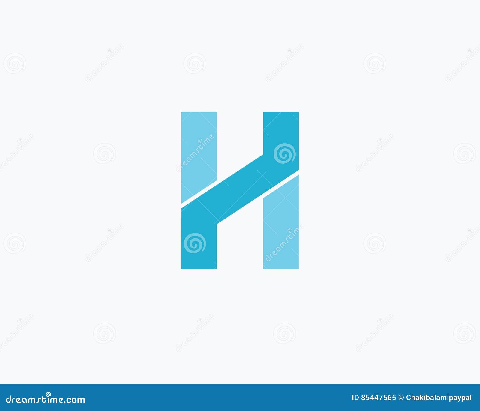 Letter H Icon Alphabet Symbol. Stock Illustration - Illustration of ...