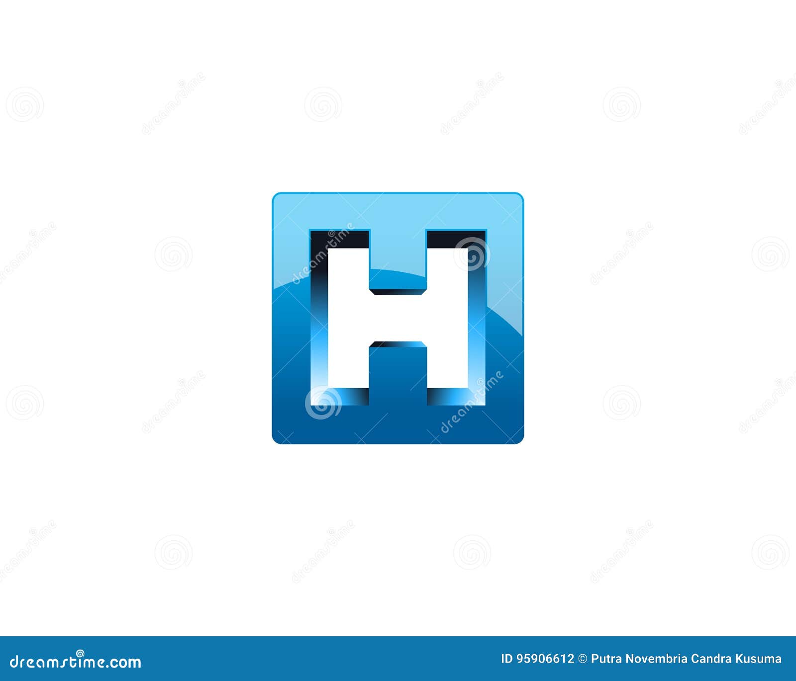 Letter H Icon Logo Design Element Stock Vector - Illustration of ...