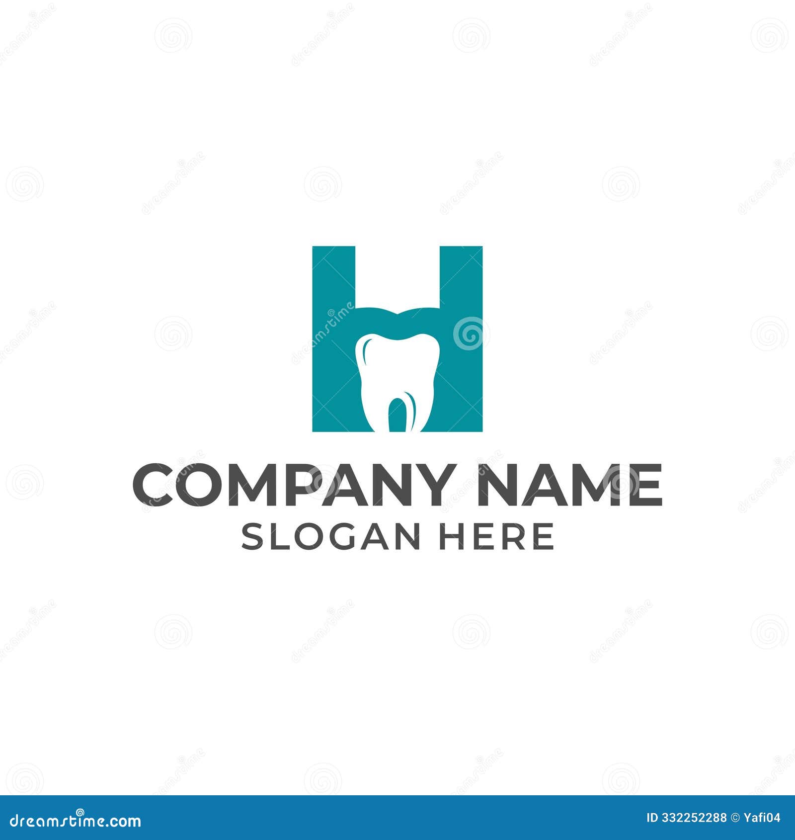 Letter H Logo Dental. H Dental Logo Template Stock Illustration ...