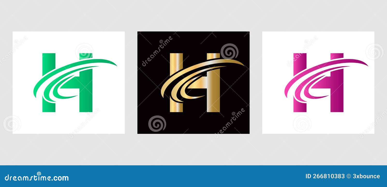 Letter H Logo Design Template. Monogram H Letter Logotype Symbol Stock ...