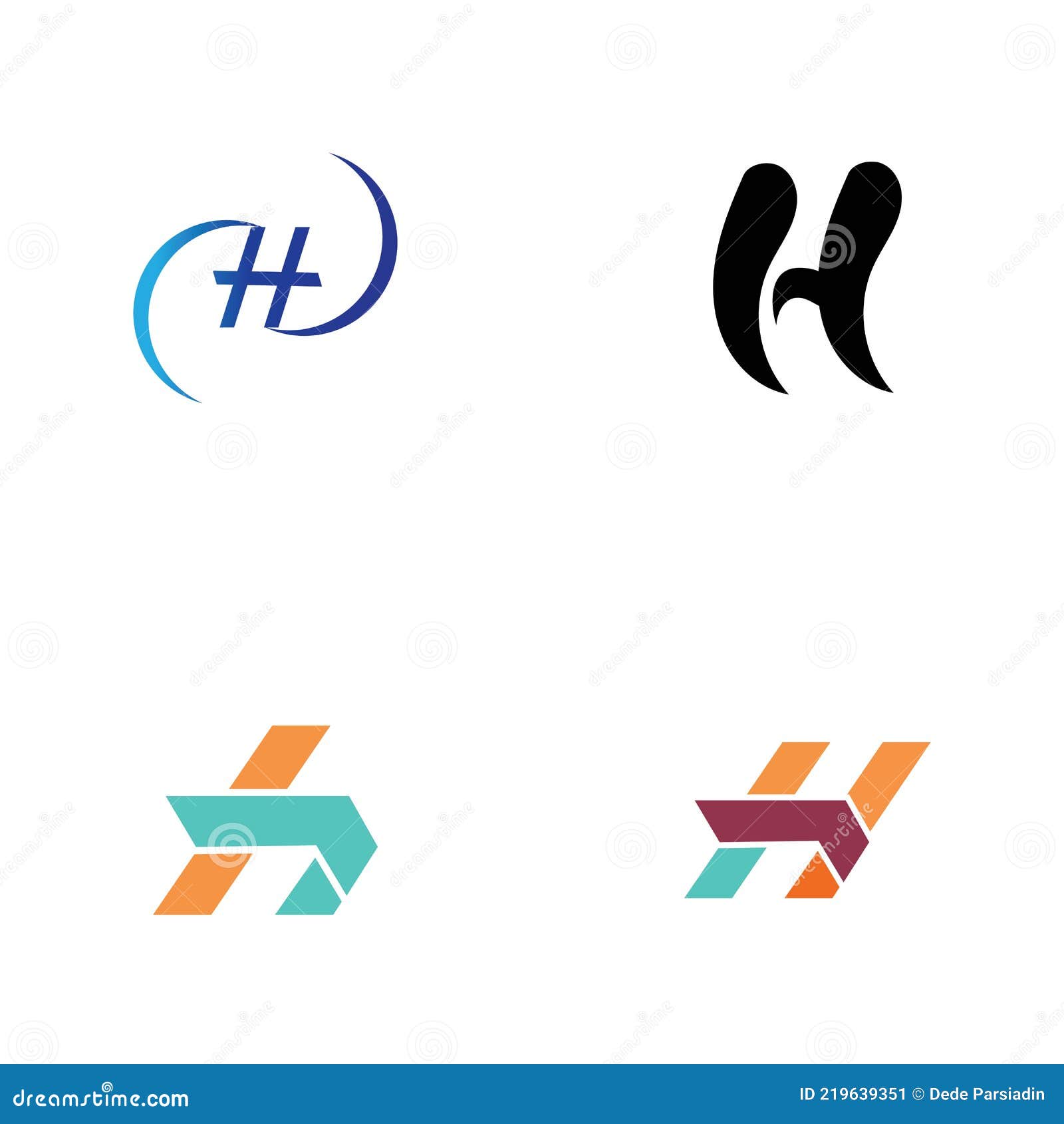 Letter H stock vector. Illustration of icon, design - 219639351
