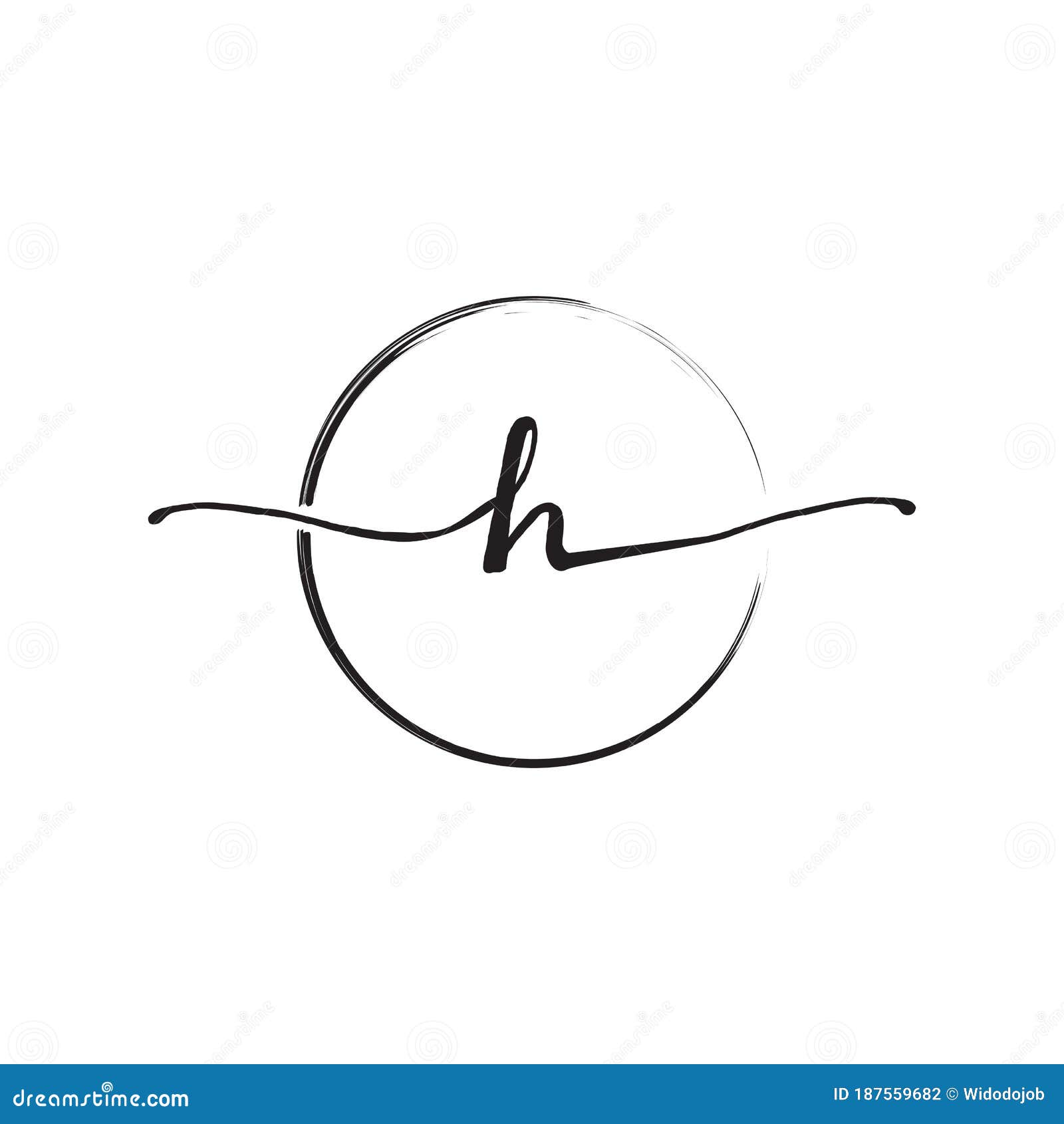 Fancy Lowercase Cursive H