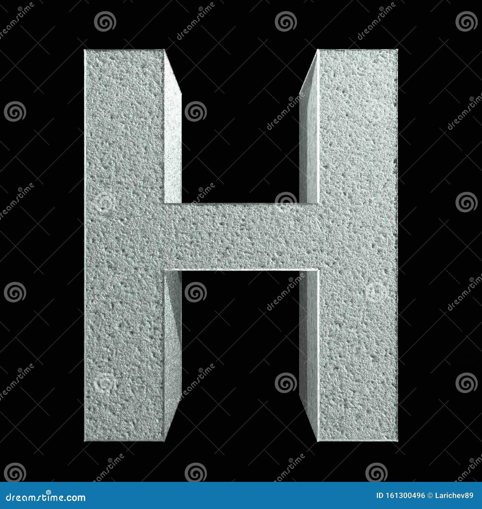 Letter H Made of Snow. Snow Font Stock Illustration - Illustration of ...