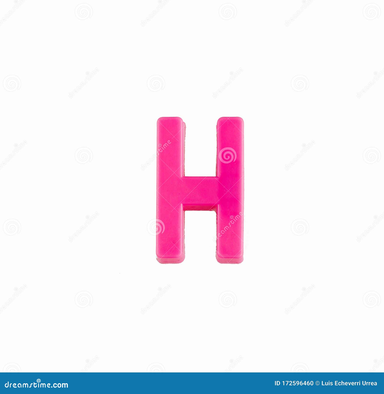Letter H in Pink - Plastic Piece Stock Photo - Image of symbol, figure ...