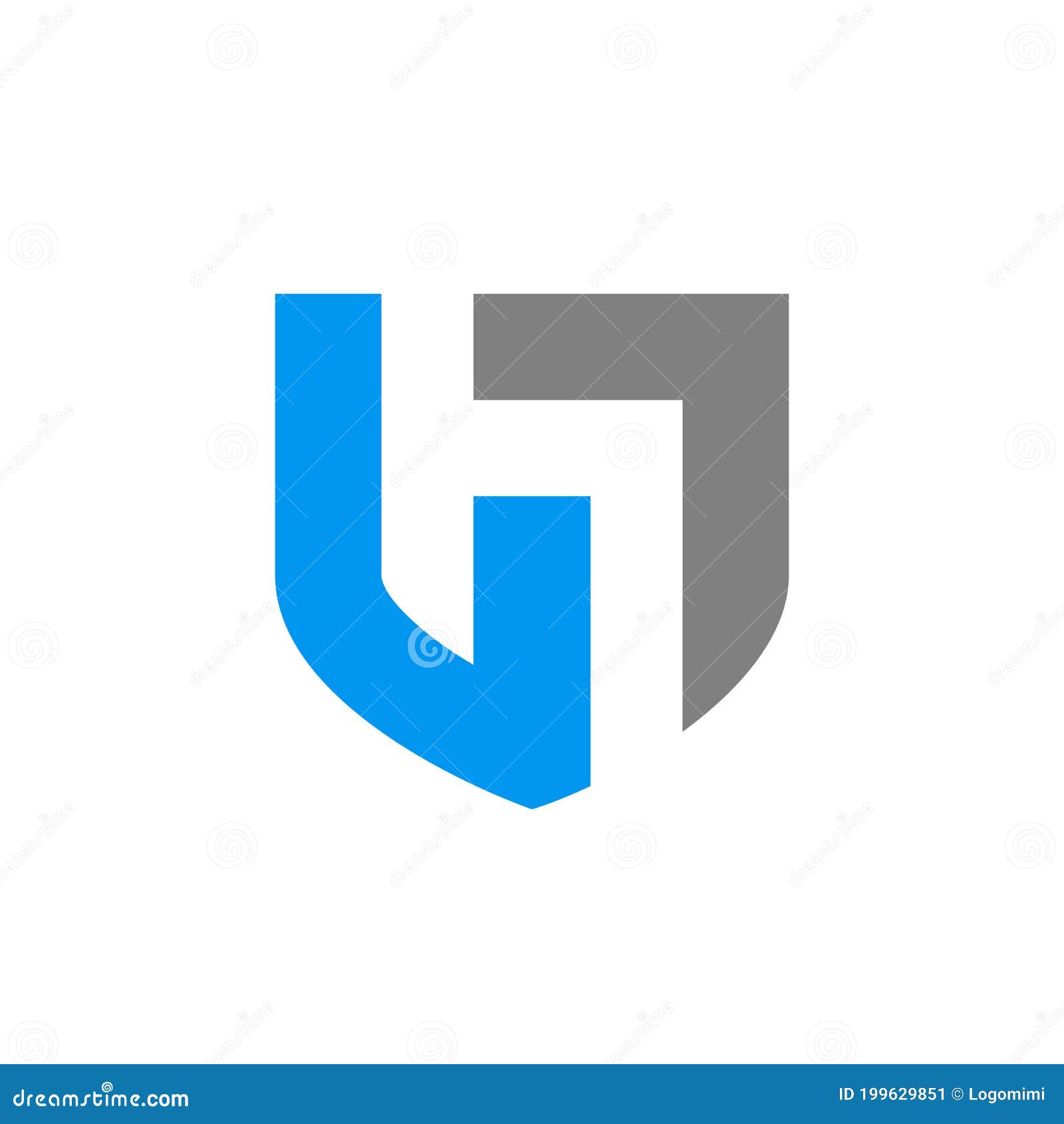 Letter H Shield Logo Design Template Elements, Vector Illutration Stock ...