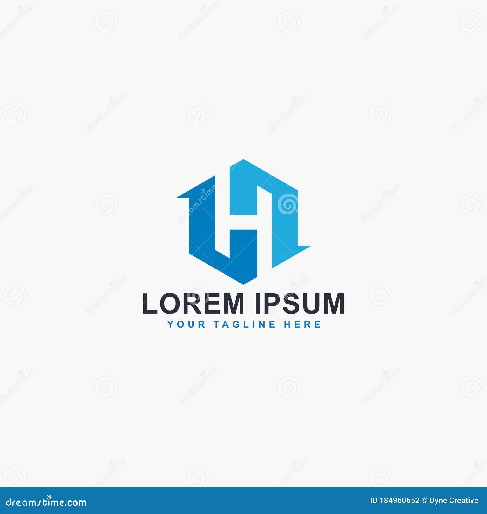 Letter H Shield Logo Design Vector. Monogram H Type Abstract Symbol ...