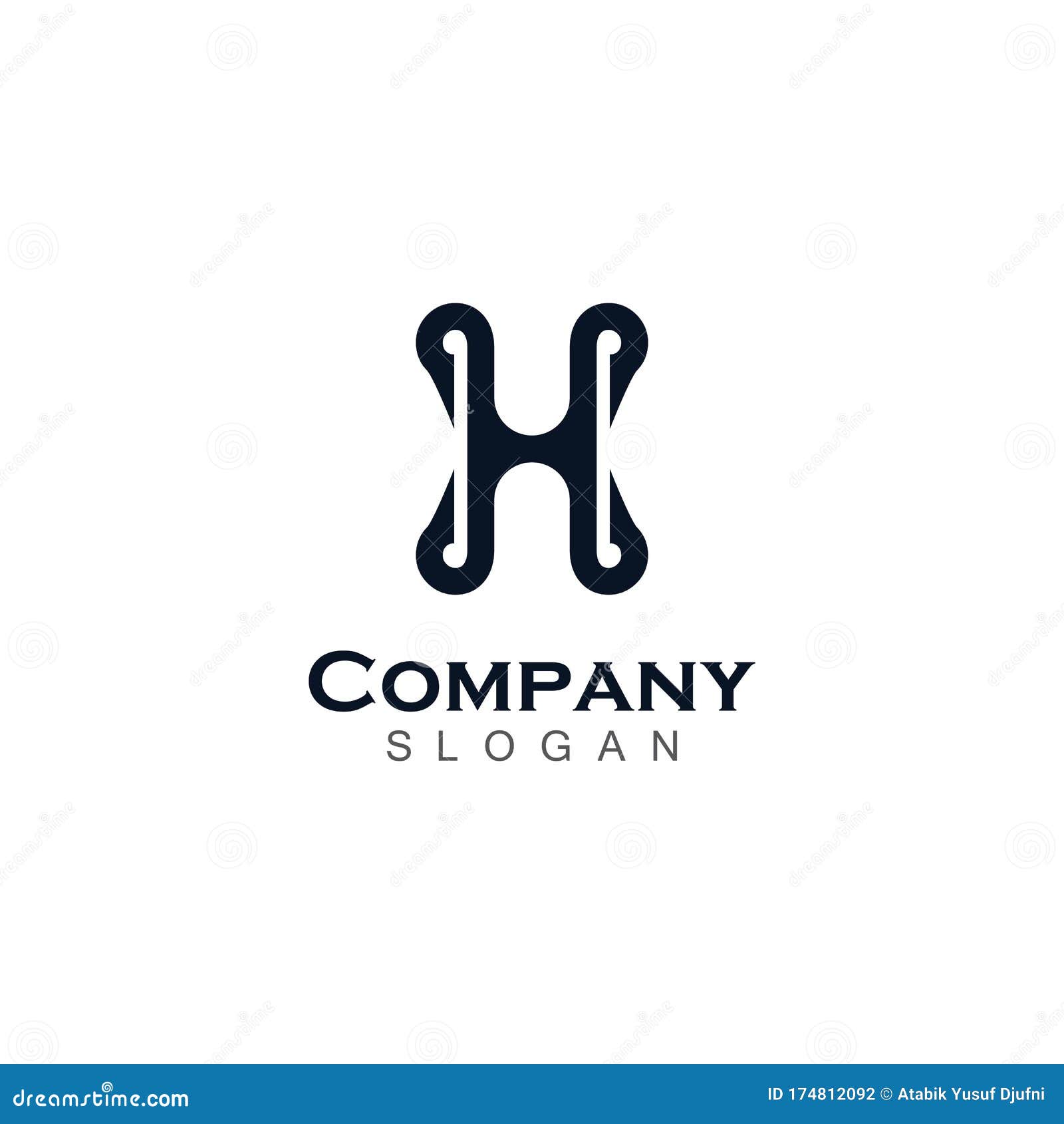 Letter H Symbol Illustration Stock Vector - Illustration of ...