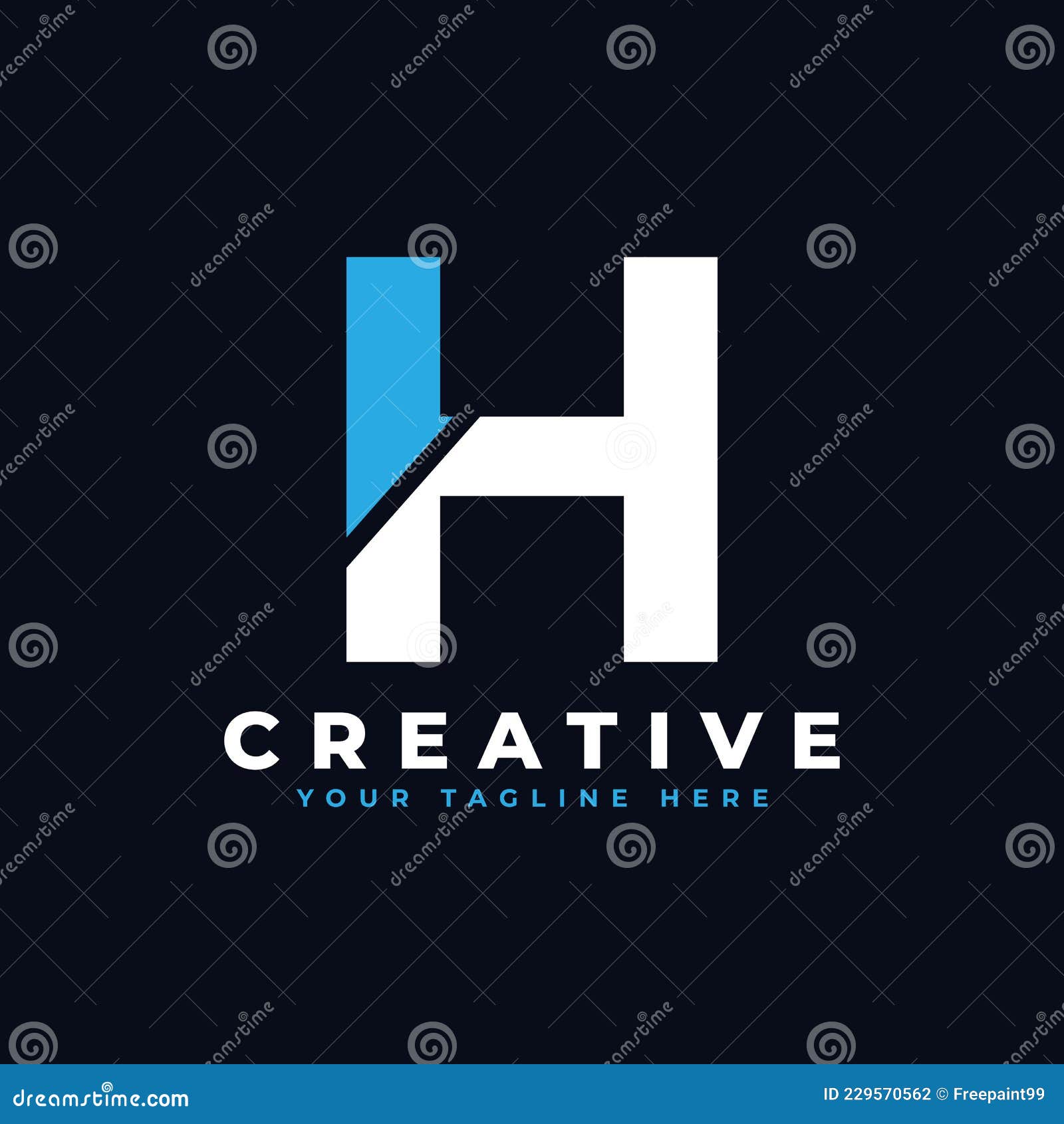 Letter H Tech Logo. Design Vector Illustration Modern Monogram Icon ...