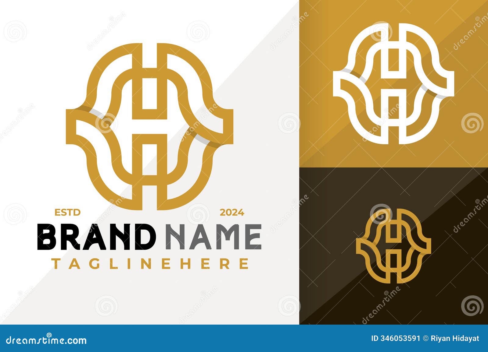 Letter H Unique Logo Icon Vector Design Stock Vector - Illustration of ...