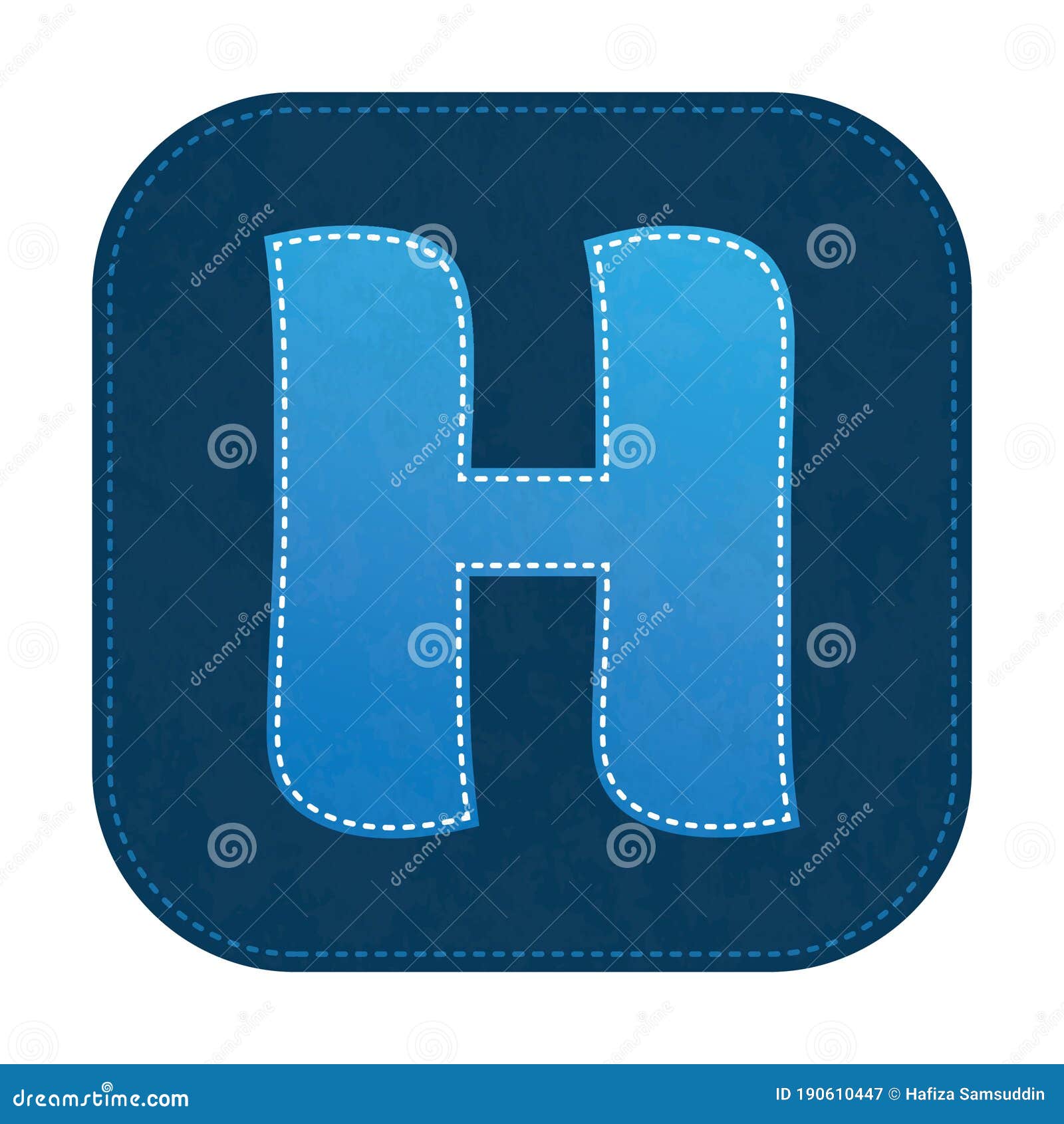 Letter H. Vector Illustration Decorative Design Stock Vector ...
