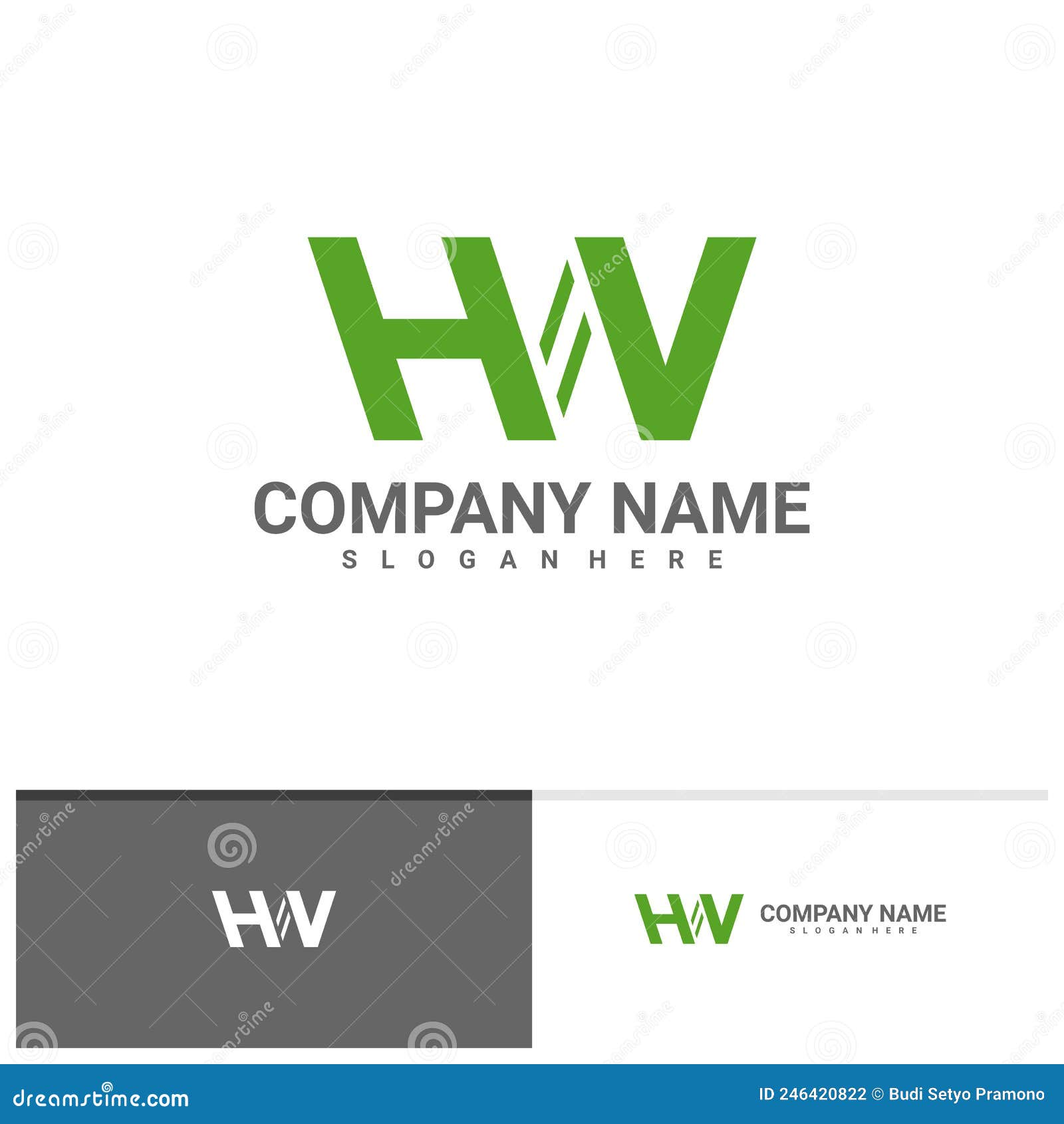 Letter H W Logo Vector Template, Creative H W Logo Design Concepts ...