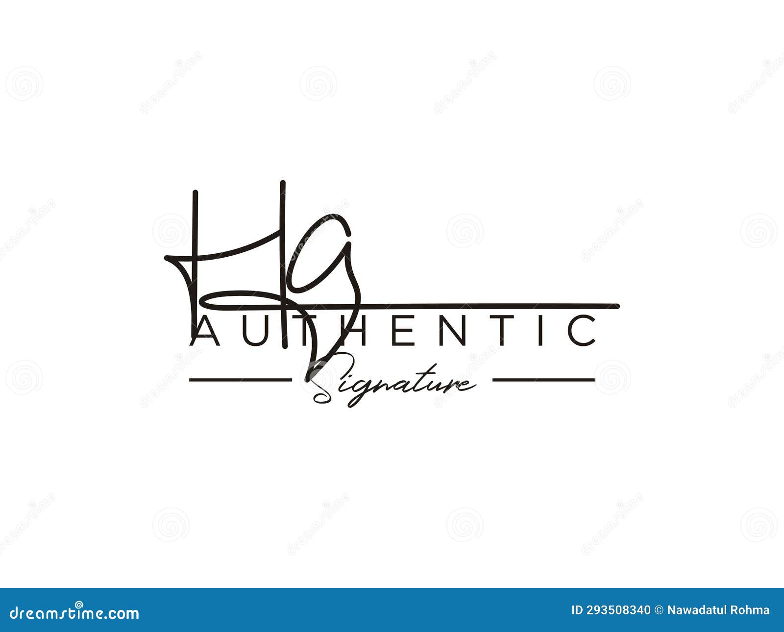 Letter HA Signature Logo Template Vector Stock Vector - Illustration of ...